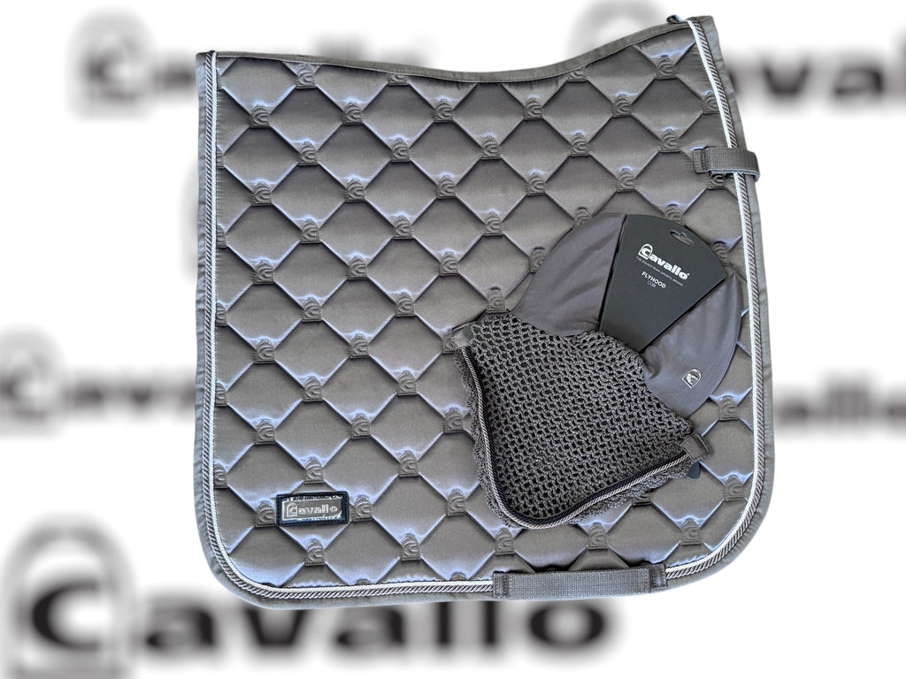 SALE Cavallo Hanaya Dressage Saddle Pad Sepia Olive Full Size & Cob Bo ...