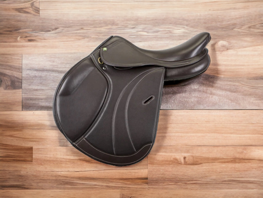HDR Equipe Covered Leather Close Contact Saddle 16 1/2“ Interchangeabl ...